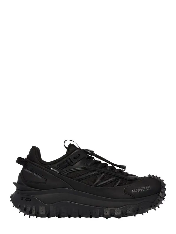 Moncler Lace-up Platform Sneakers - Black
