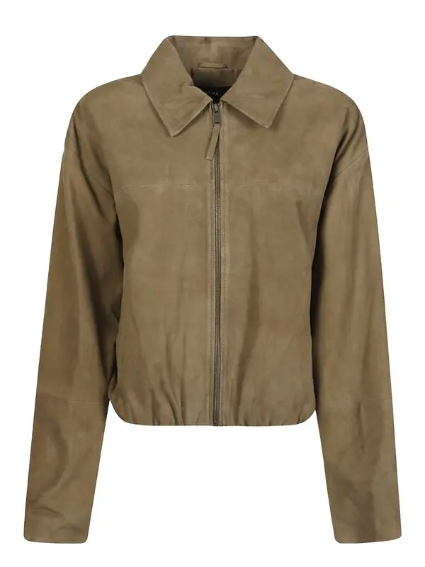 ARMA Loua Leather Zip-up Jacket - Brown