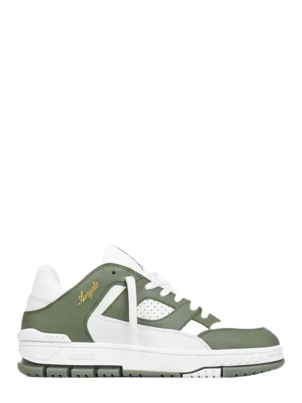 Axel Arigato Logo Low-cut Casual Sneakers - White/dark Green