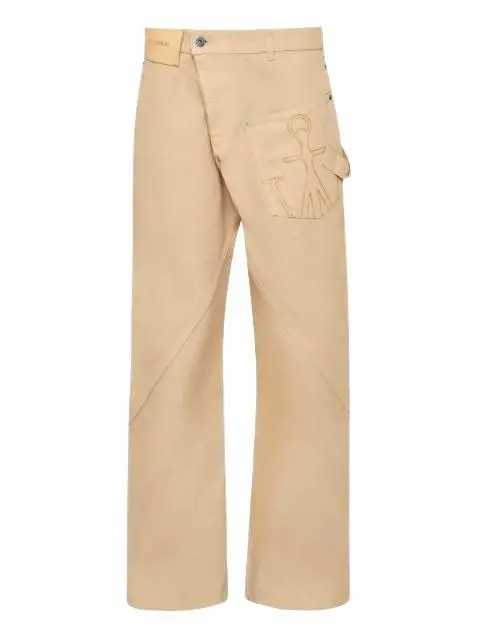 J.W.ANDERSON Jw Anderson Twisted Straight Leg Jeans - Flaxen
