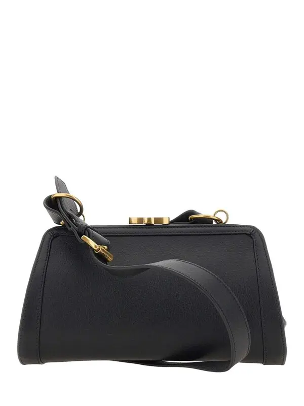 VIVIENNE WESTWOOD Trapezoidal Shoulder Bag - Black
