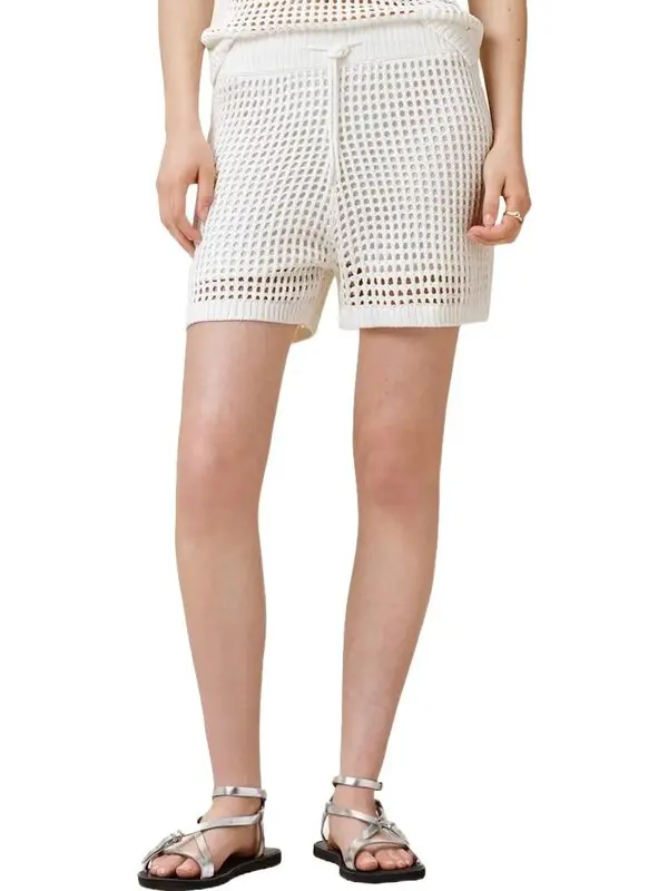 ALLSAINTS Paloma Knitted Shorts - Chalk White