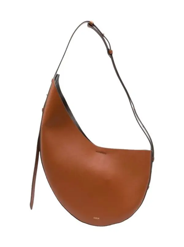 Soeur Asymmetrical Shoulder Bag - Cinnamon Brown