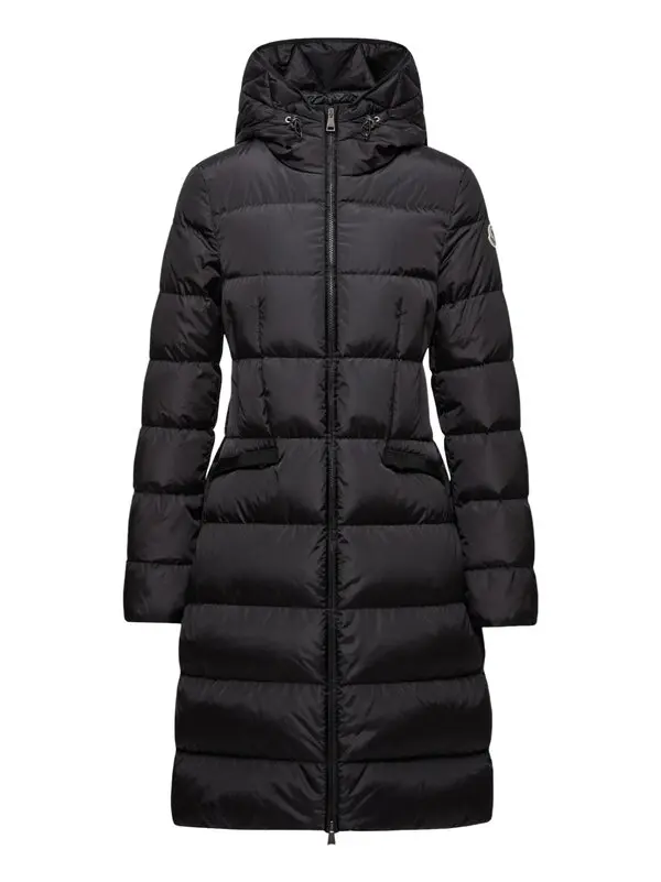 Moncler Avocette Hooded Long Puffer Jacket - Black