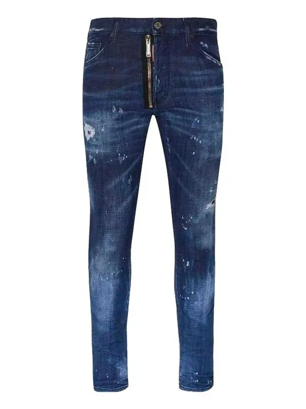Dsquared2 Cool Guy Distressed Straight-leg Jeans - Black