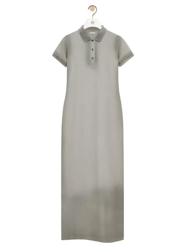 Loewe Cotton Polo Dress - Gray