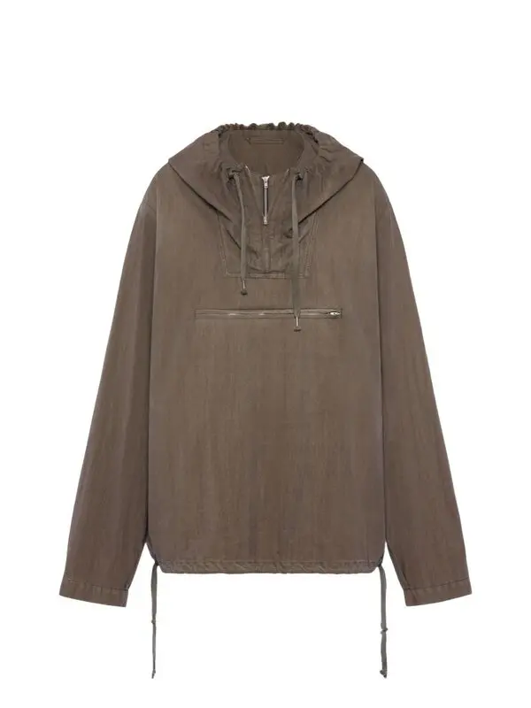 MAISON MARGIELA Caban Hoodie - Brown