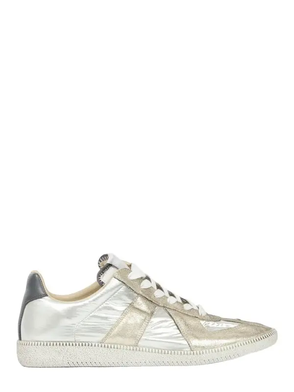 MAISON MARGIELA Round-toe Lace-up Sneakers - White