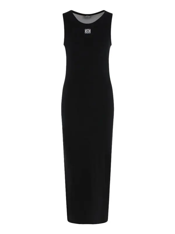 Loewe Anagram Sleeveless Tank Dress - Black