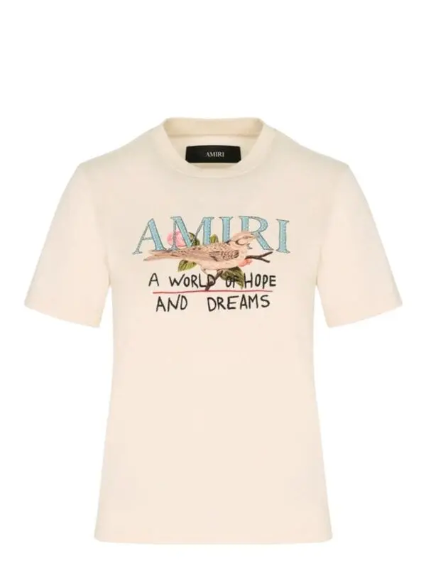 Amiri A World Of Hope And Dreams" Graphic T-shirt - Nude