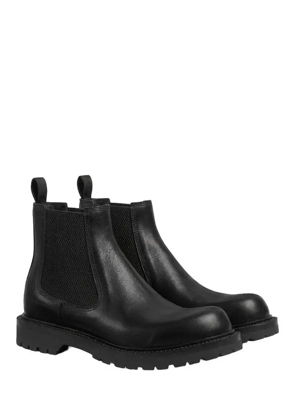 Gucci Chelsea Boots With Web Detailing - Black