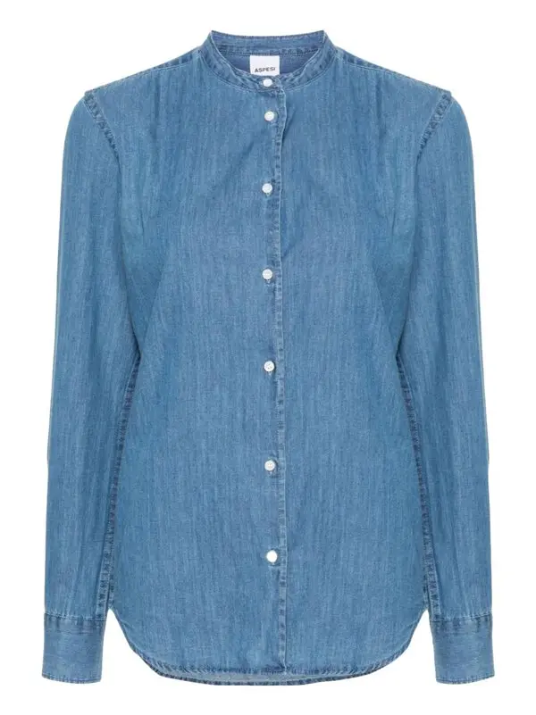 Aspesi Denim Cotton Shirt - Blue