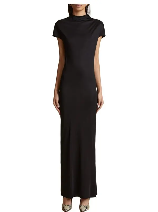 Khaite The Yenza Maxi Dress - Black