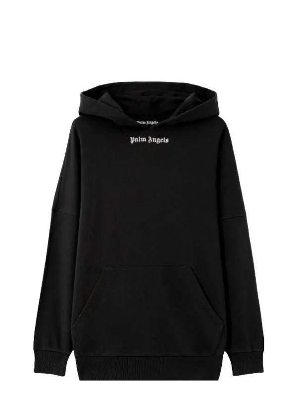 Palm Angels Classic Logo Oversized Hoodie - Black Off White