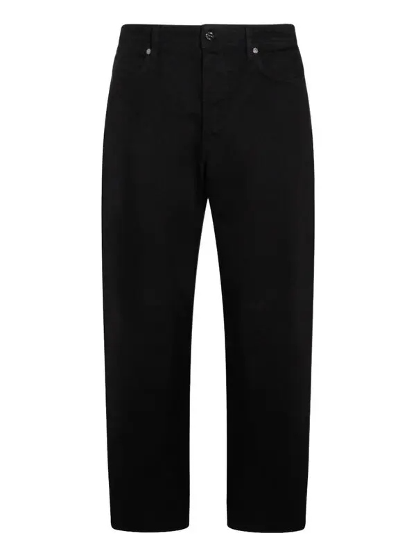 Stone Island Logo Patch Jeans - Black