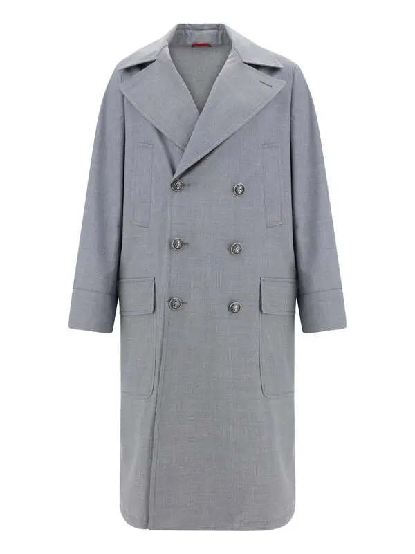 Brunello Cucinelli Double-breasted Coat - Gray