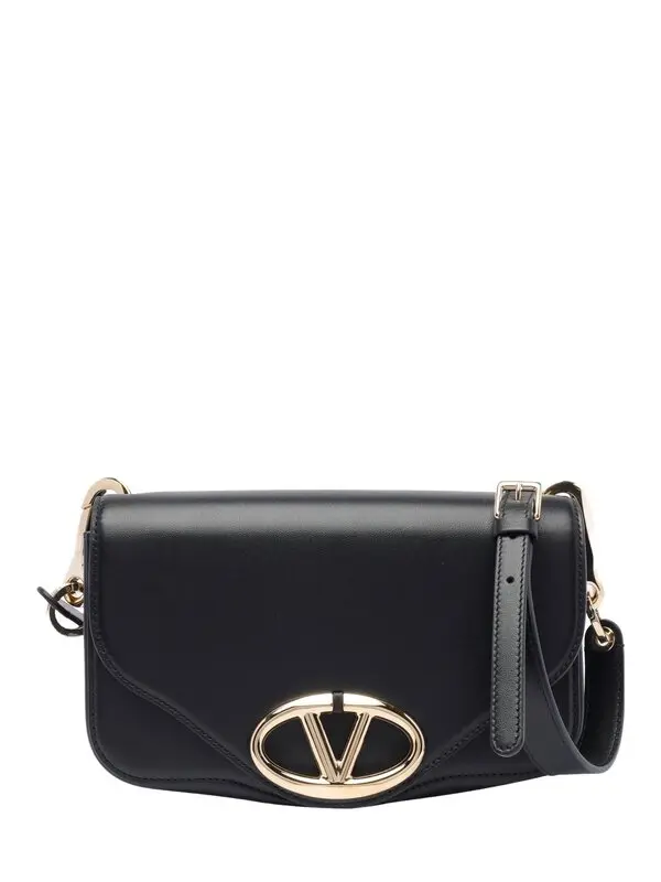 Valentino Garavani Vlogo Signature Shoulder Bag - Black