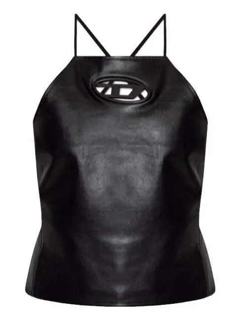 DIESEL® L-luvia Tank Top With Cut-out Detail - Black