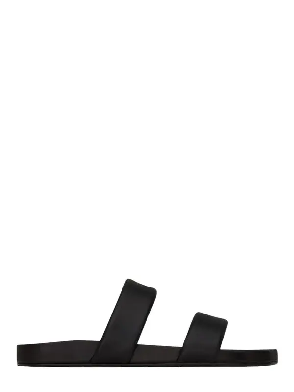 Saint Laurent Nichols Open Toe Slides - Black