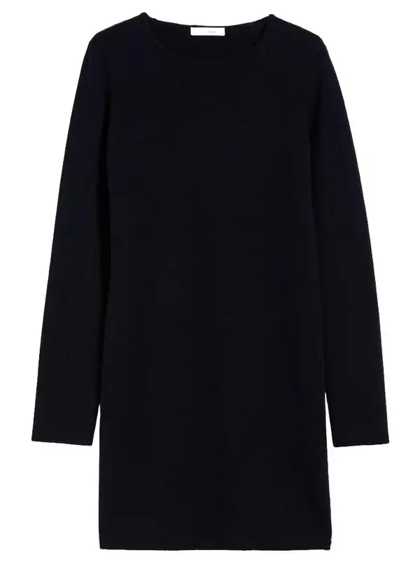 Max Mara Wool Round Neck Dress - Blue