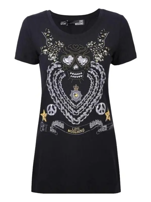Moschino Printed T-shirt - Black