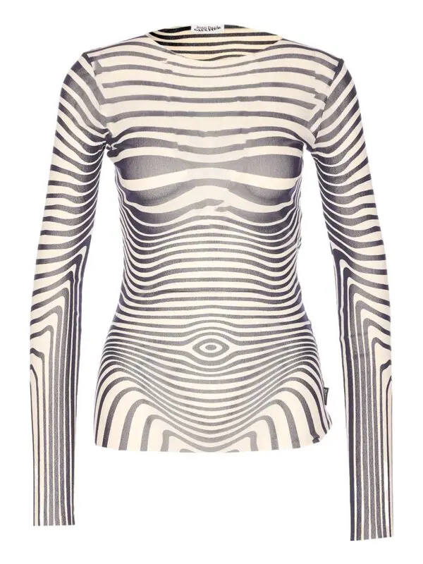 JEAN PAUL GAULTIER Printed Long Sleeve Top - Multicolor