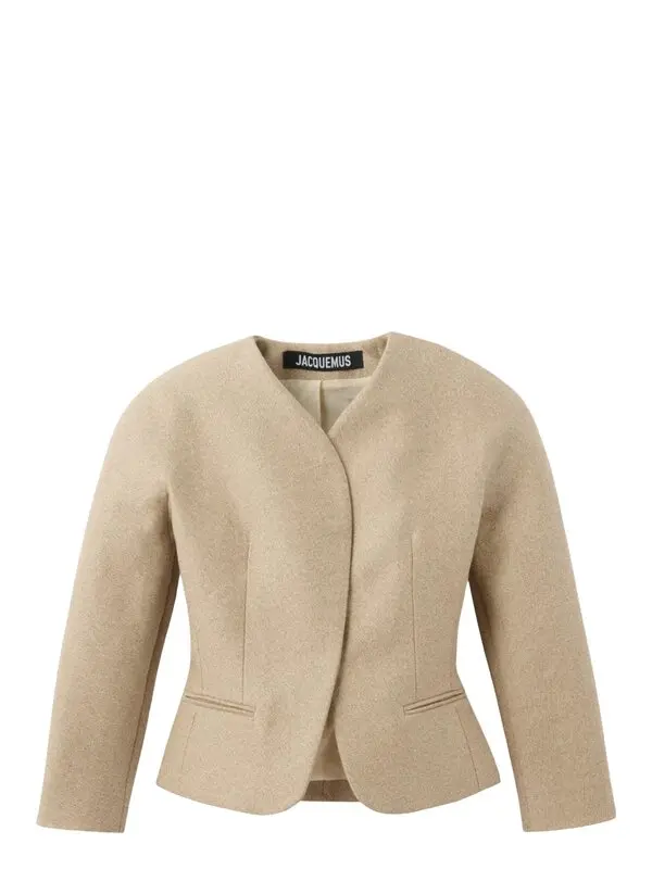 Jacquemus Mini Ovale Jacket - Nude