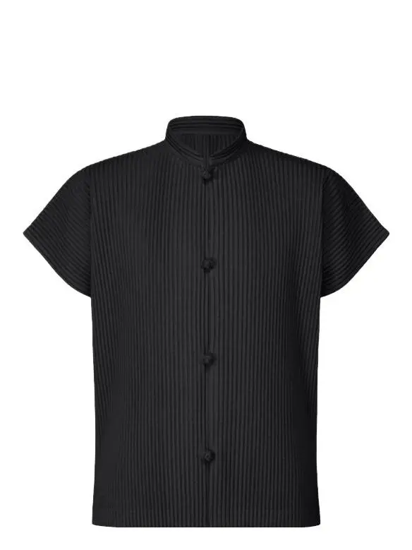 Issey Miyake Homme Plissé Monthly Colors April Pleated Shirt - Black