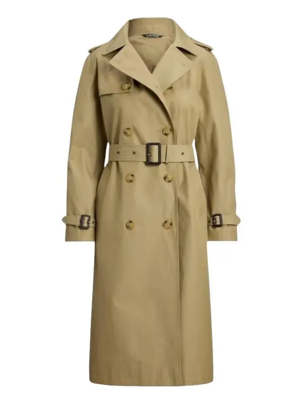 Ralph Lauren Double-breasted Trench Coat - Birch Tan
