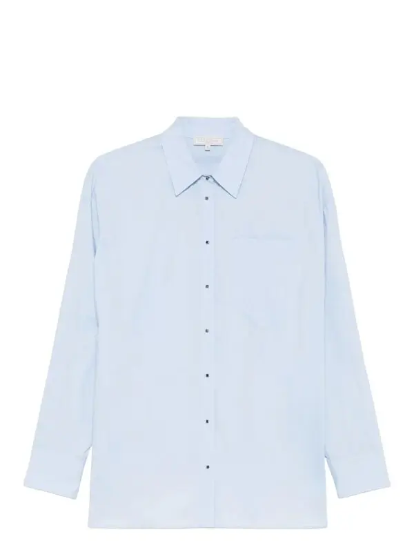 Antonelli Firenze Button-up Long Sleeve Shirt - Blue