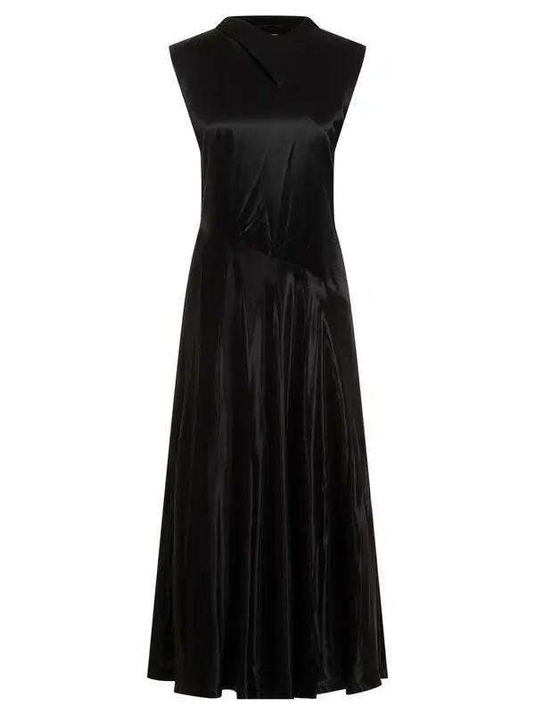 JIL SANDER Sleeveless Maxi Dress With Cut-out Detail - Black