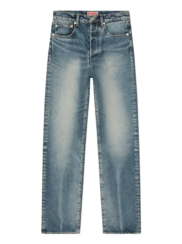 Kenzo Asagao Straight-leg Jeans - Blue