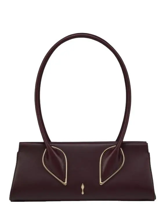CHRISTIAN LOUBOUTIN Venus Logo Plaque Shoulder Bag - Black