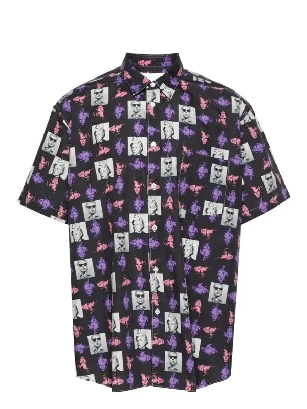 Comme Des Garçons X Andy Warhol Cotton Shirt - Black