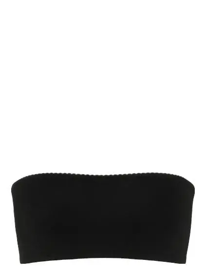 MAISON MARGIELA Strapless Bandeau Top - Black