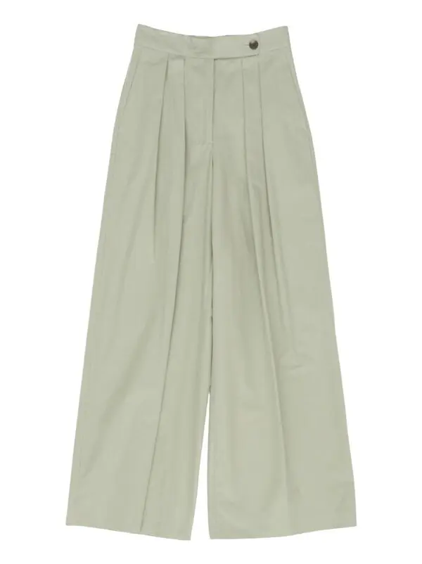 Dries Van Noten Wide Leg Trousers - Gray