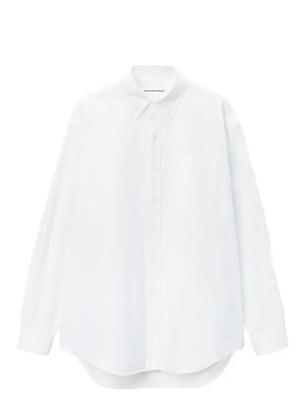 Alexander Wang Oversized Oxford Shirt - White