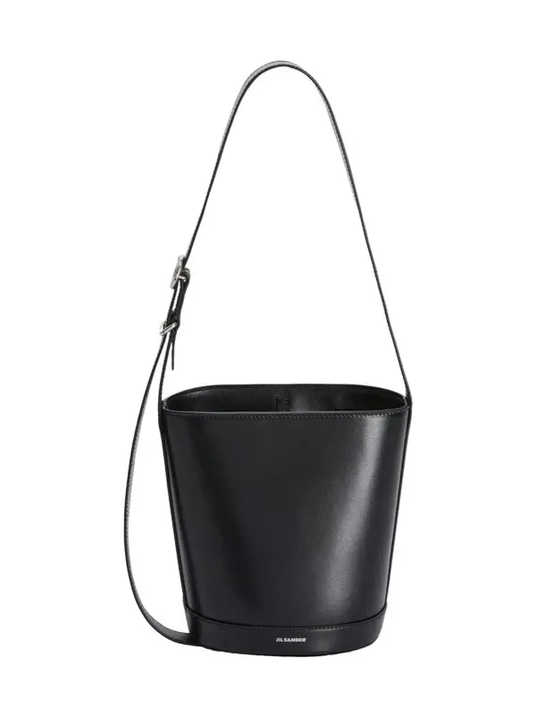 JIL SANDER Cannolo" Bucket Bag - Black