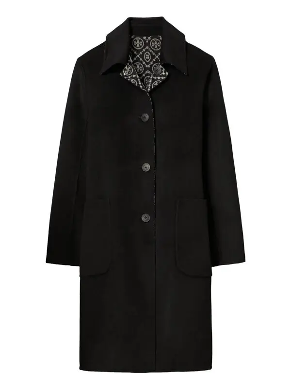 Tory Burch Reversible Buttoned Coat - Black