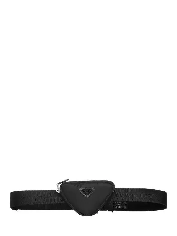 Prada Triangle Belt Mini Bag - Black