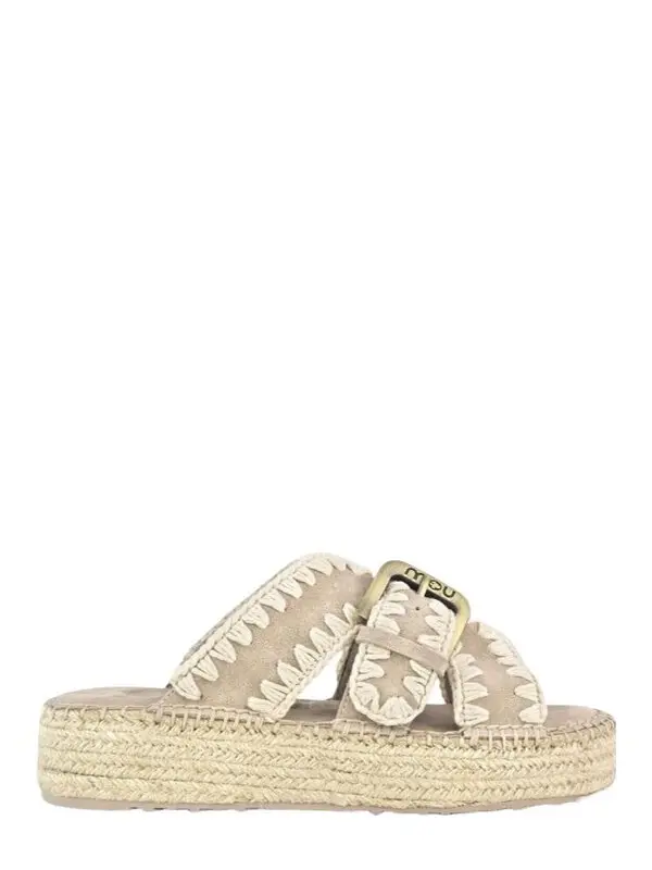 Mou Crossover Strapped Sandals - Psan