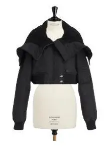 Dior Short Pea Coat - Black