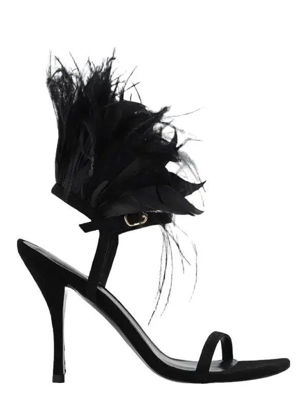 STUART WEITZMAN Feather High-heeled Sandals - Black