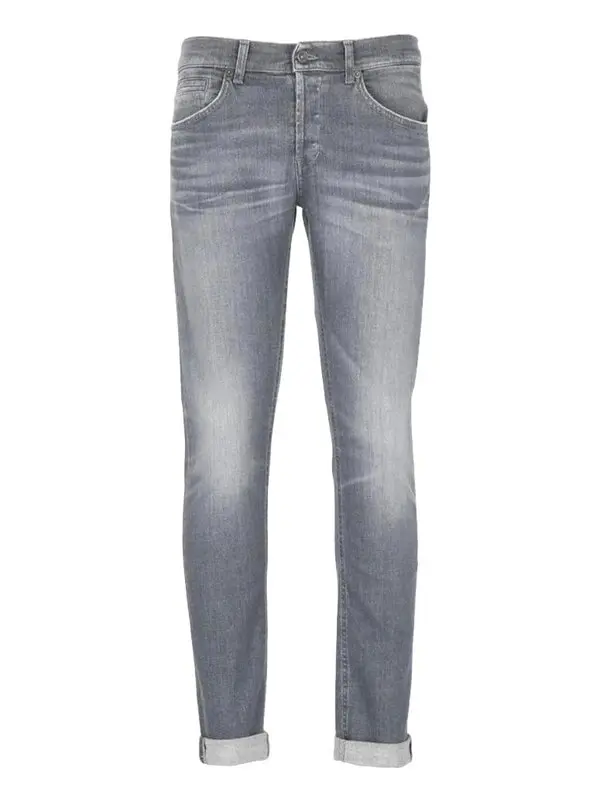 DONDUP Logo Denim Pants - Gray