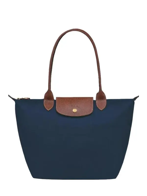 Longchamp Le Pliage Foldover Medium Tote Bag - Blue
