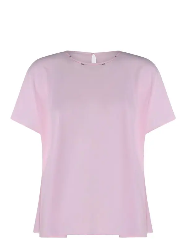 Fabiana Filippi Embellished Short-sleeve Top - Purple