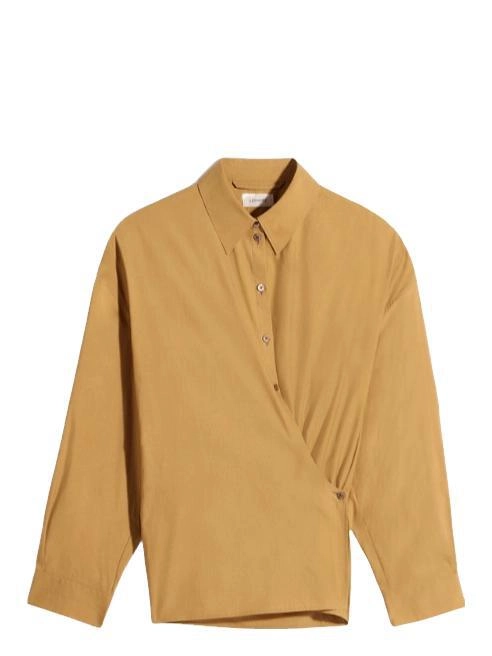 LEMAIRE Long Sleeve Twisted Shirt - Cumin
