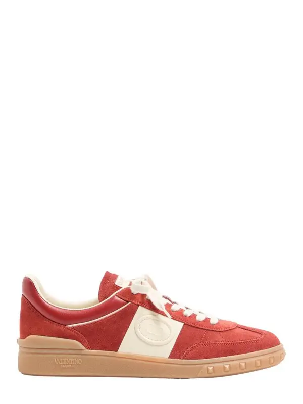 Valentino Garavani Upvillage Low-top Sneakers - Brown Red/ivory White
