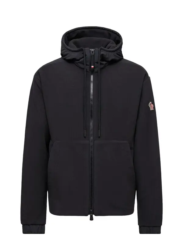 Moncler Zip-up Hooded Jacket - Black