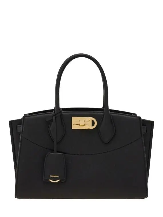 FERRAGAMO Soft Studio Tote Bag - Black